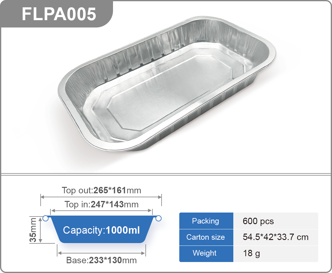 Smooth wall Foil containers – Freshlife