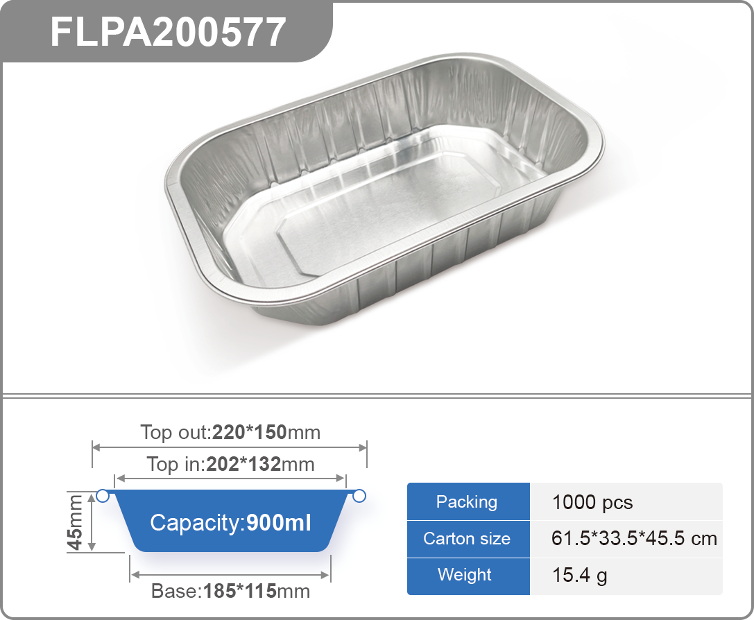 Smooth wall Foil containers – Freshlife